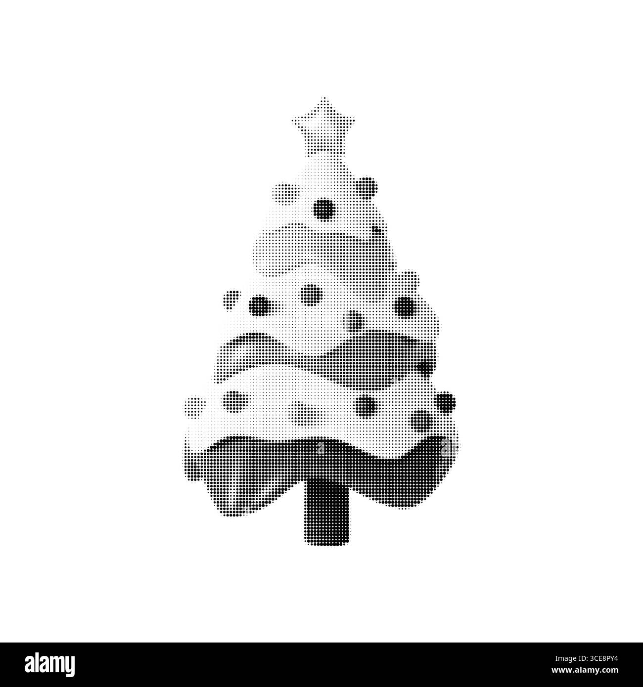 Christmas traditional retro style Black and White Stock Photos & Images ...