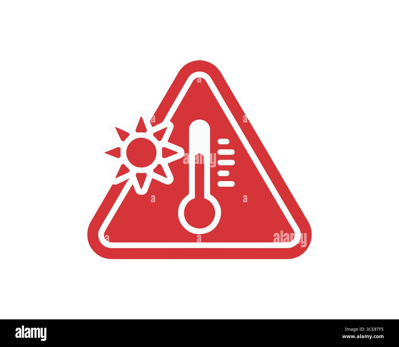 Hot temperature climate warning Stock Vector Images - Alamy