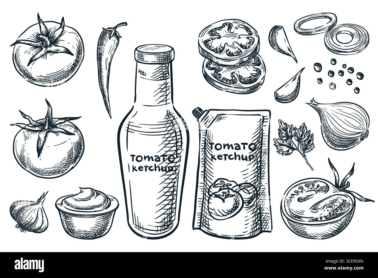 Slice fresh home made Stock Vector Images - Alamy