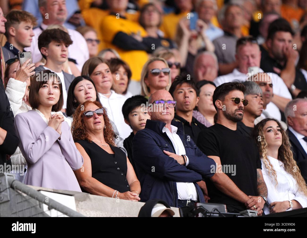 Isabel Silva (second left) and Joaquim Silva (centre), parents of the ...
