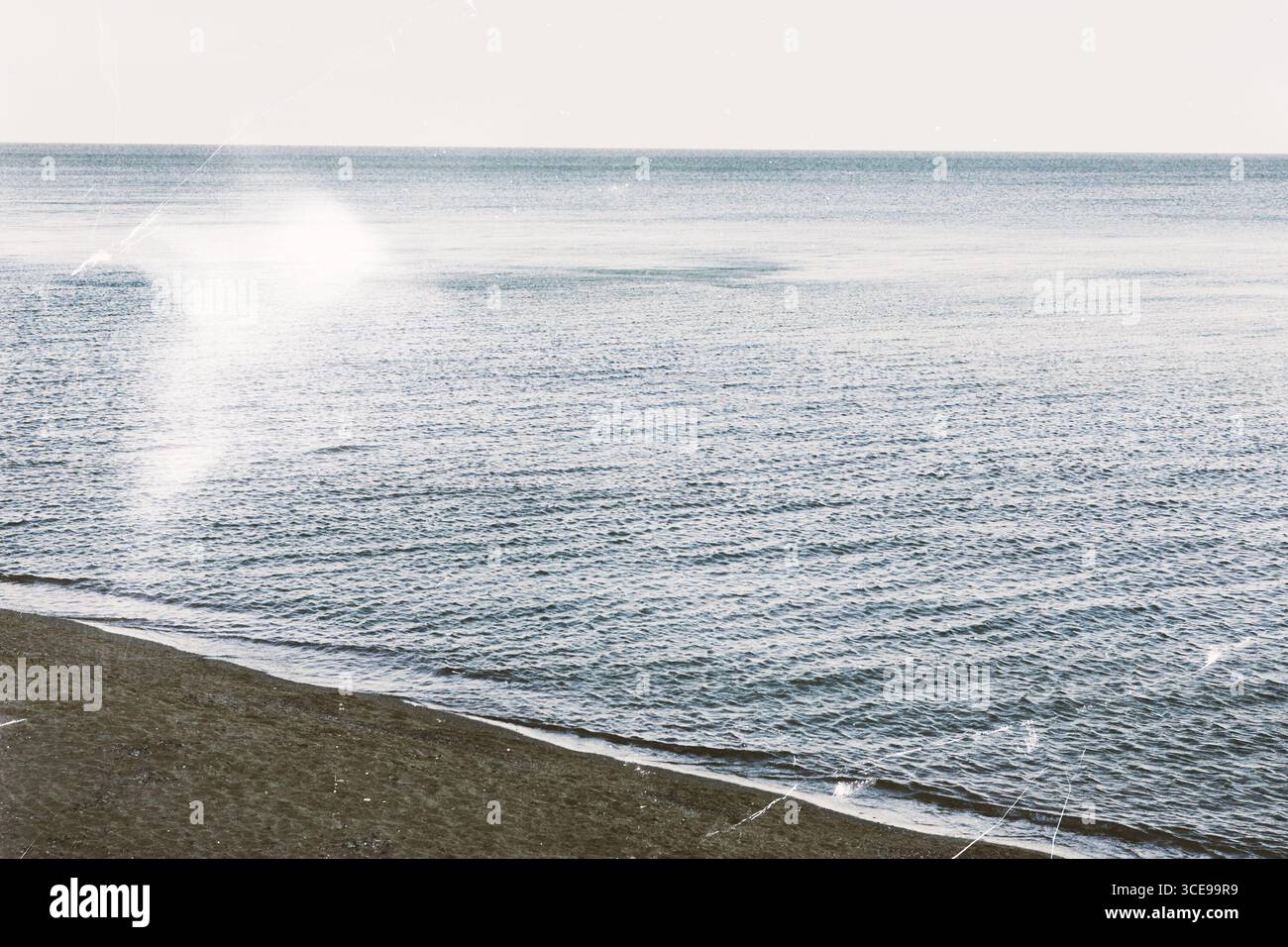 Nature landscape with grain effect and retro style Stock Photo - Alamy