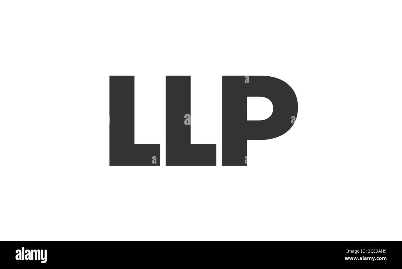 LLP logo design template with strong and modern bold text. Initial ...