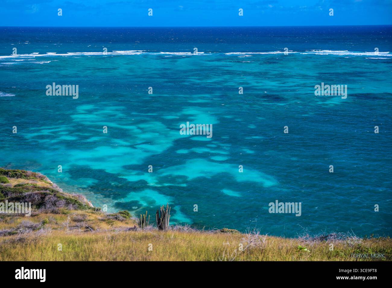 Mamora Bay, Antigua - December 25, 2016: Beach and landscape scenery at ...