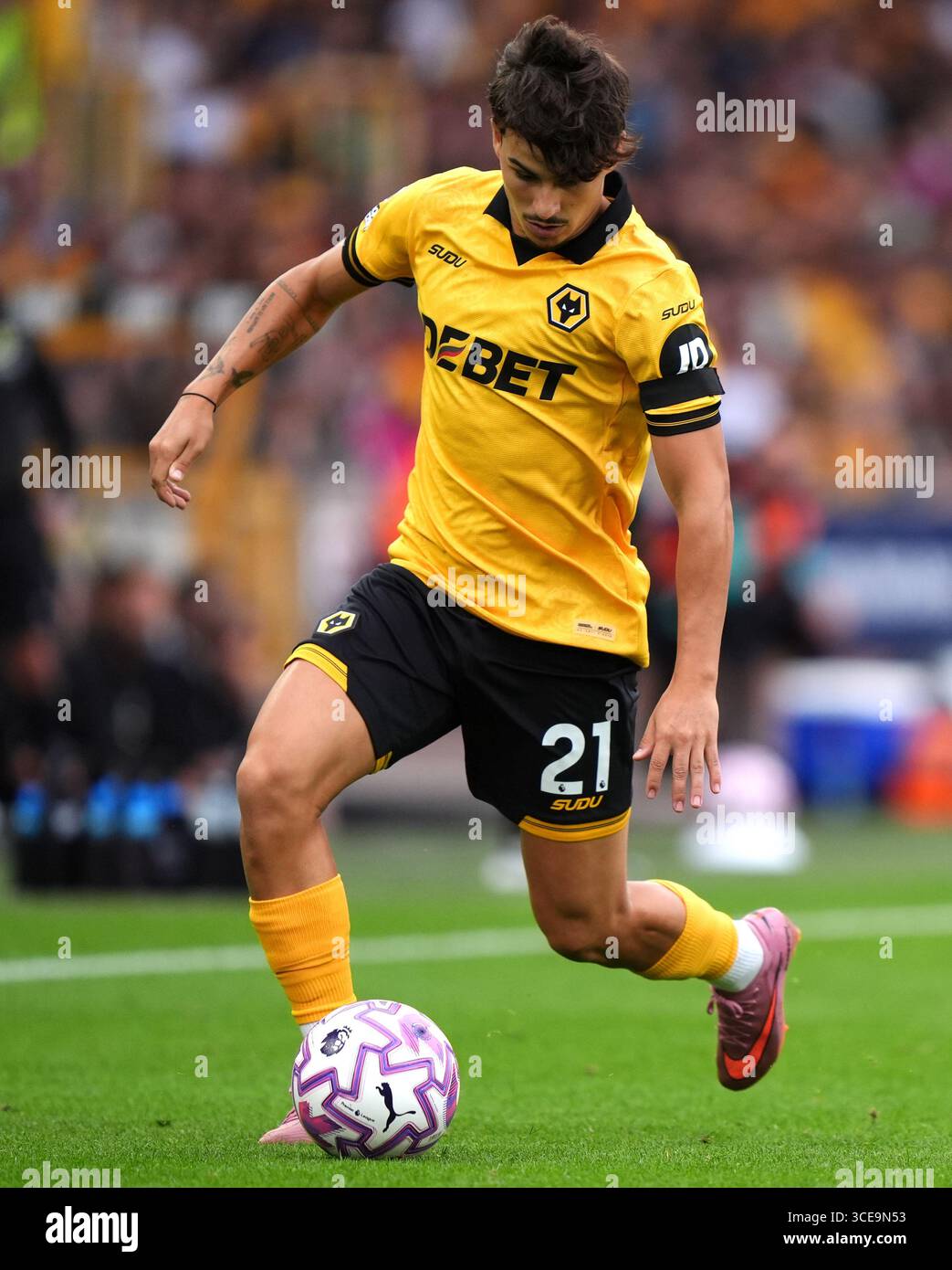 Wolverhampton Wanderers' Rodrigo Gomes during the Premier League match ...