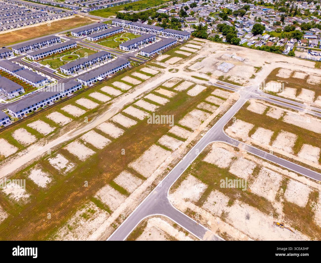 Aerial photo home development in Homestead Miami Florida Stock Photo ...