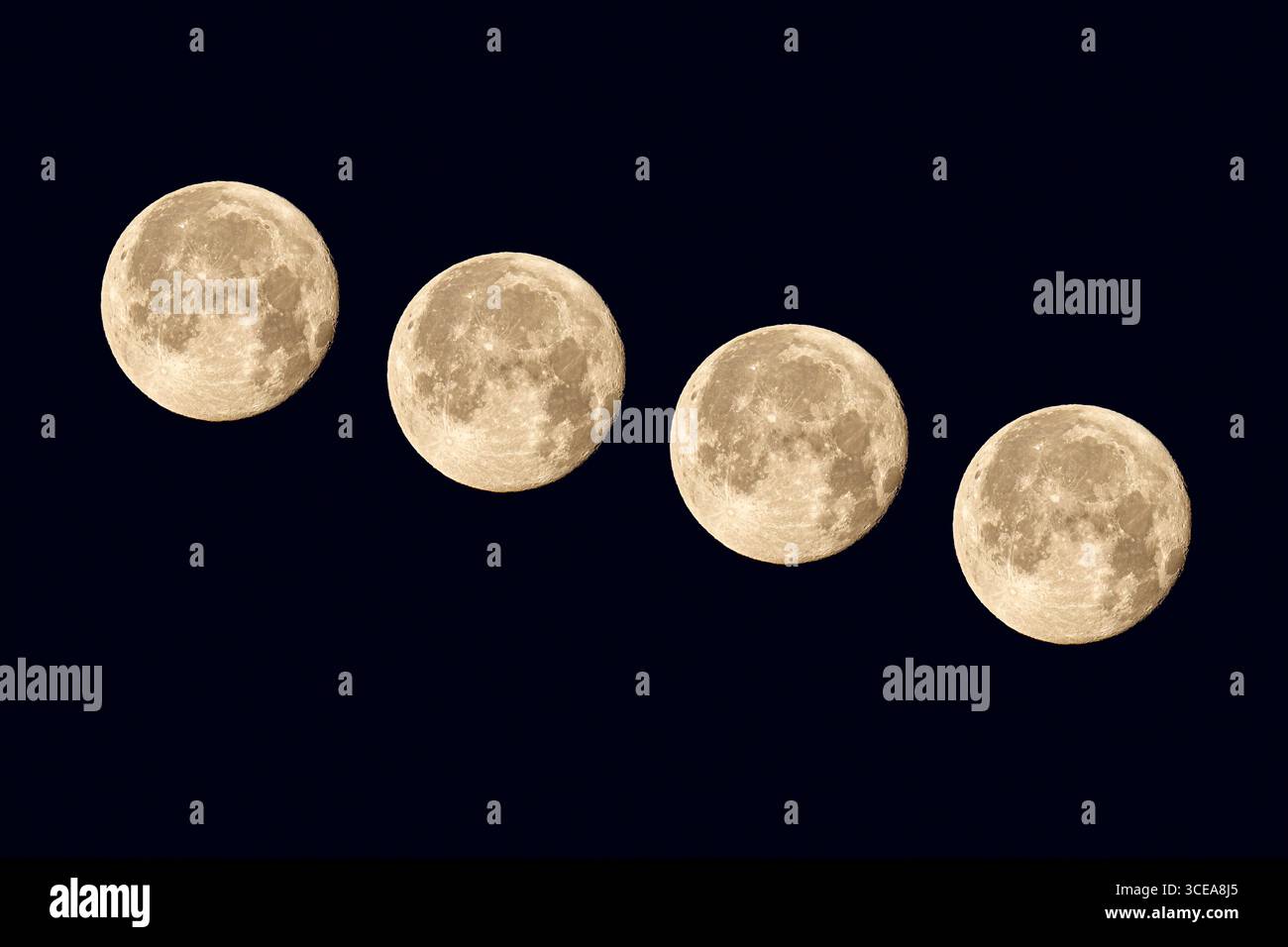 Image showing moon trajectory of the July full moon on 12th July known ...