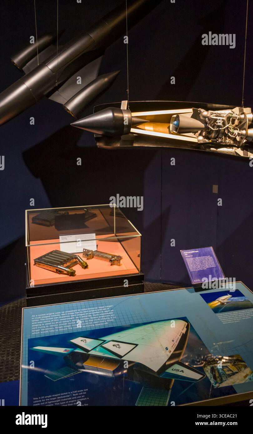 Scale models of Hypersonic aircraft inside the Science Museum ...