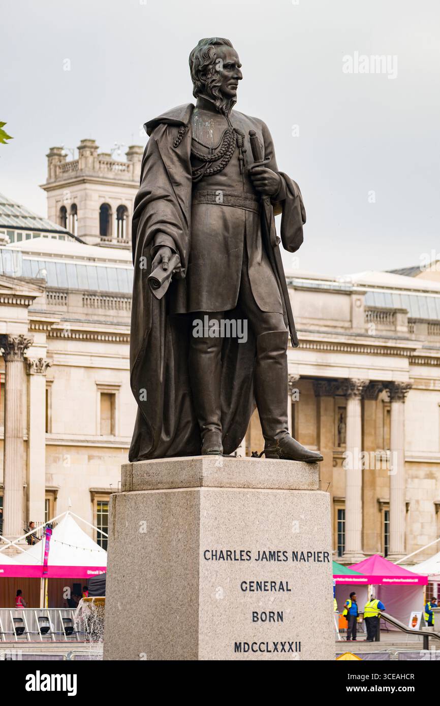 Statue of General Sir Charles James Napier, Trafalgar Square, City of ...