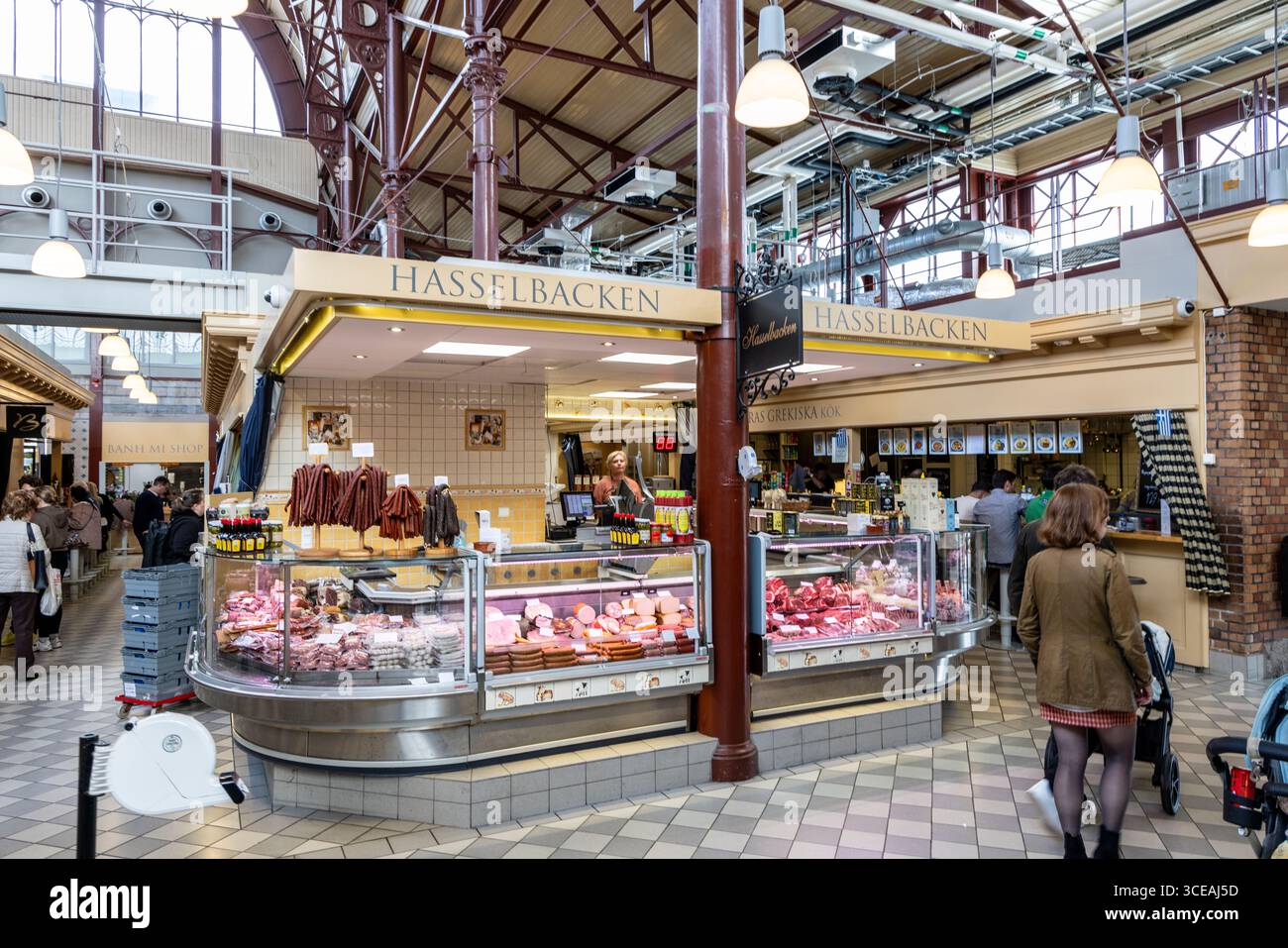 Gothenburg, Sweden, Europe, Stora Saluhallen fresh food market and ...