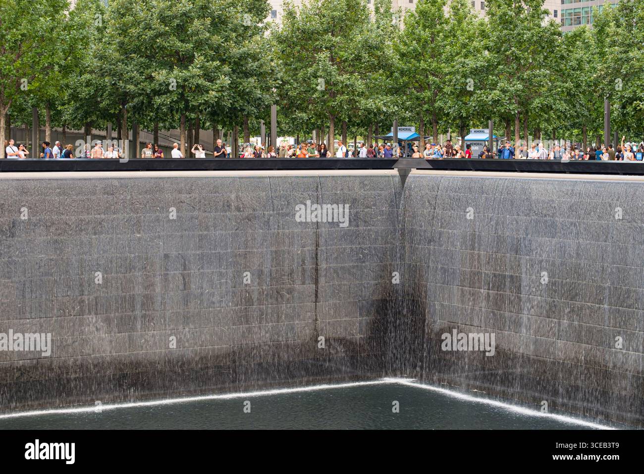 911 South Tower Pool at the National September 11 Memorial & Museum ...