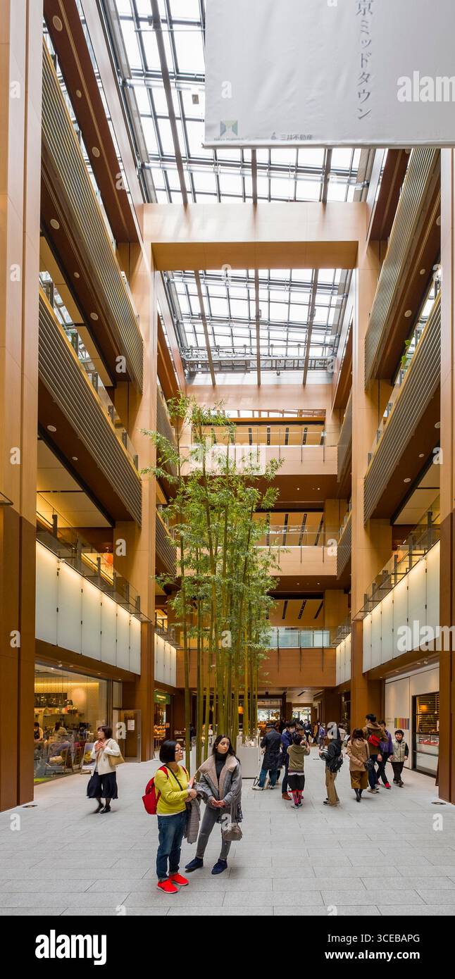 Galleria in Tokyo Midtown shopping complex, Minato, Tokyo, Honshu ...