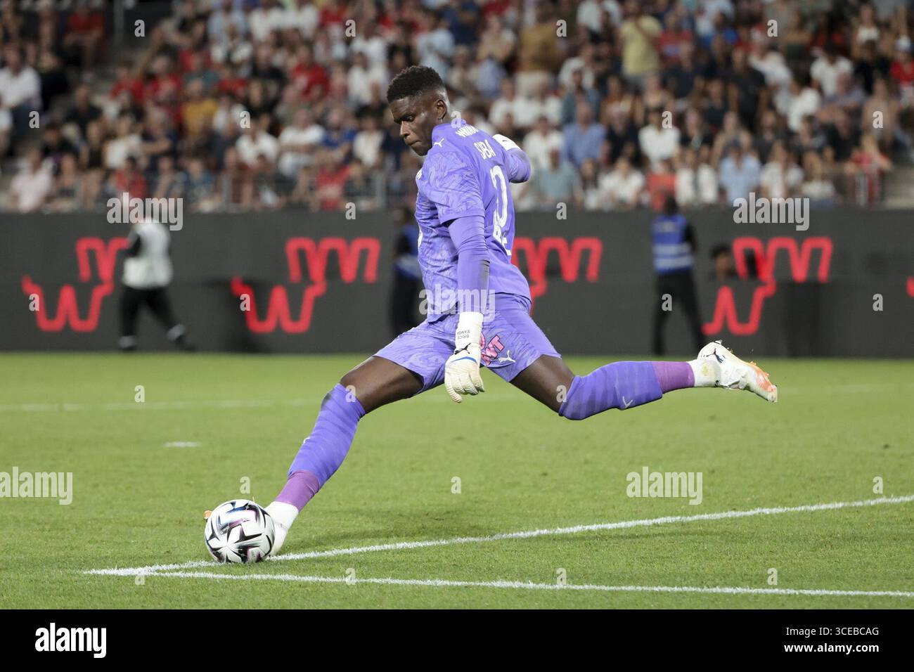 Rennes goalkeeper Brice Samba during the French championship Ligue 1 ...