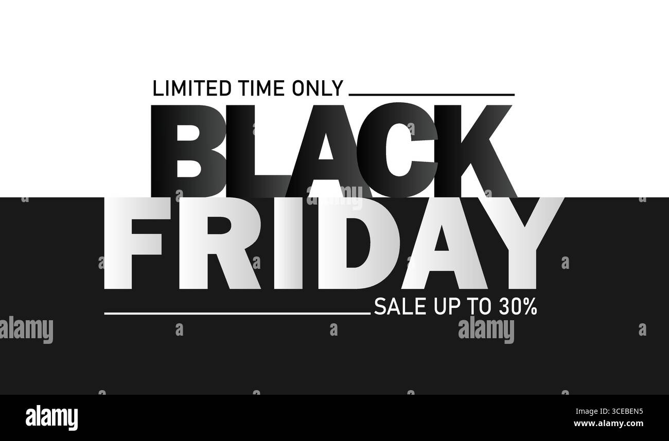 Time black friday shopping Stock Vector Images - Alamy