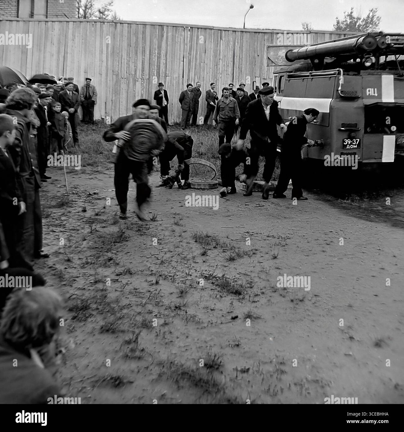Archive photos of a factory fire brigades competition in Sloviansk ...