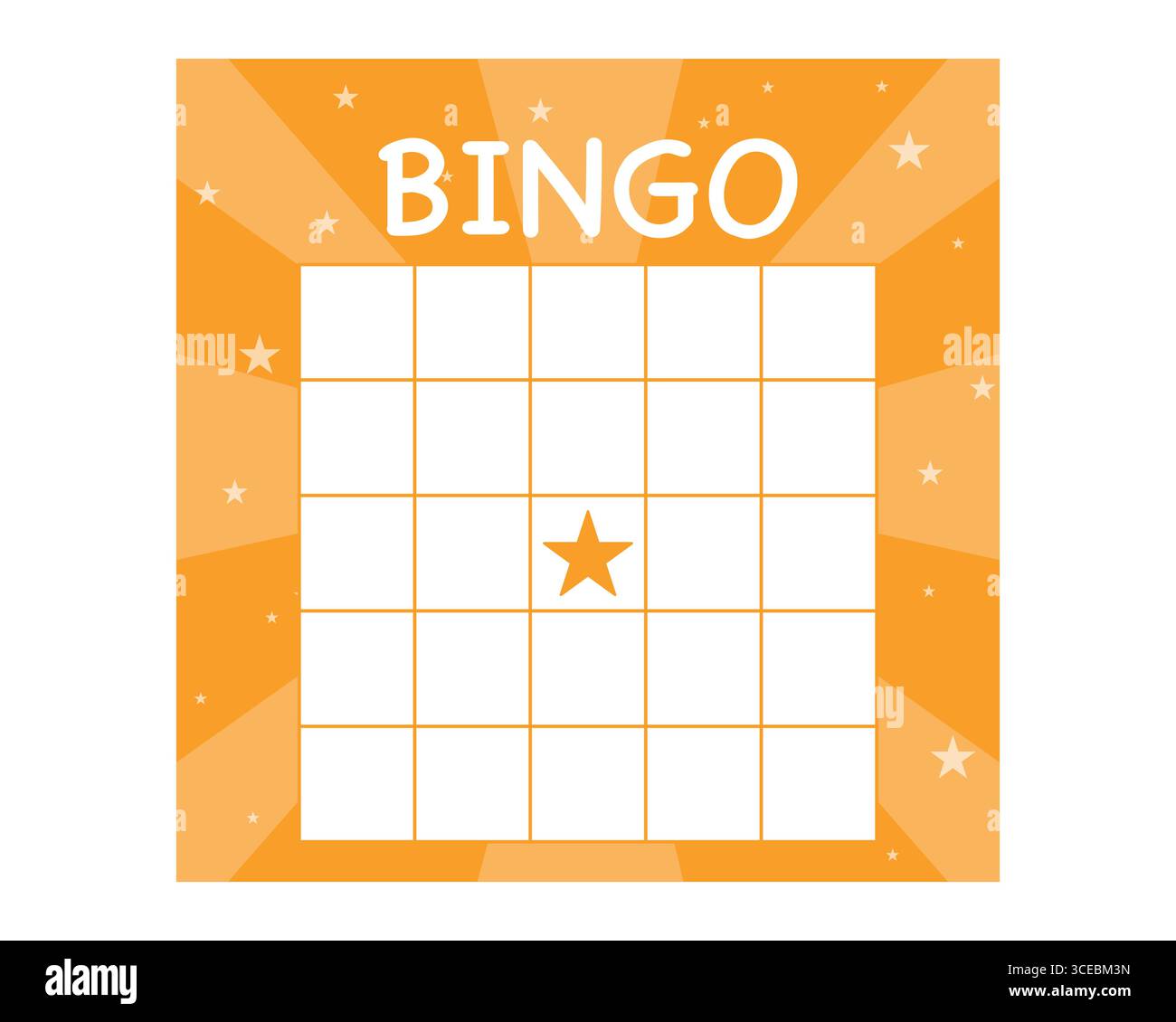 Bingo card blank lotto template, board game background grid, Vintage ...