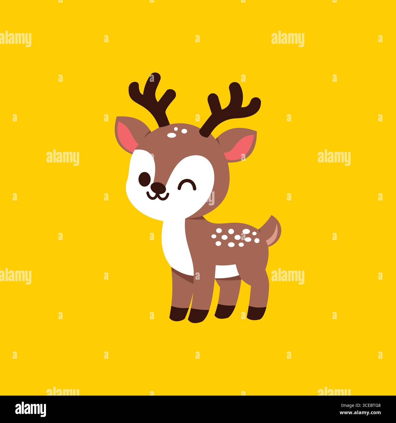 Reindeer bear cartoon design Stock Vector Images - Alamy