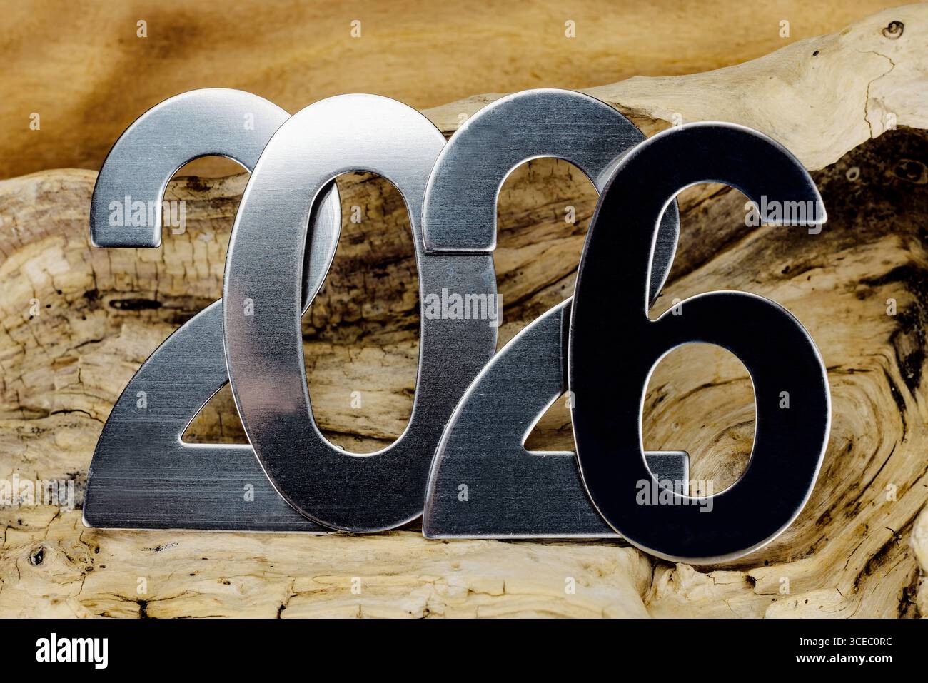 Year 2026 wooden numbers hi-res stock photography and images - Alamy