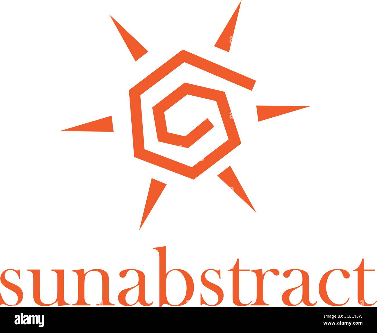 Abstract sun symbol circular hi-res stock photography and images - Alamy