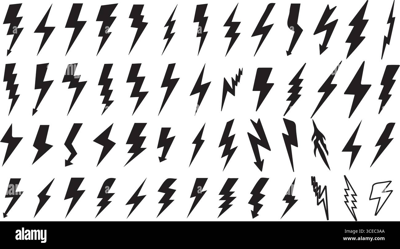 Silhouettes high voltage electric Stock Vector Images - Alamy