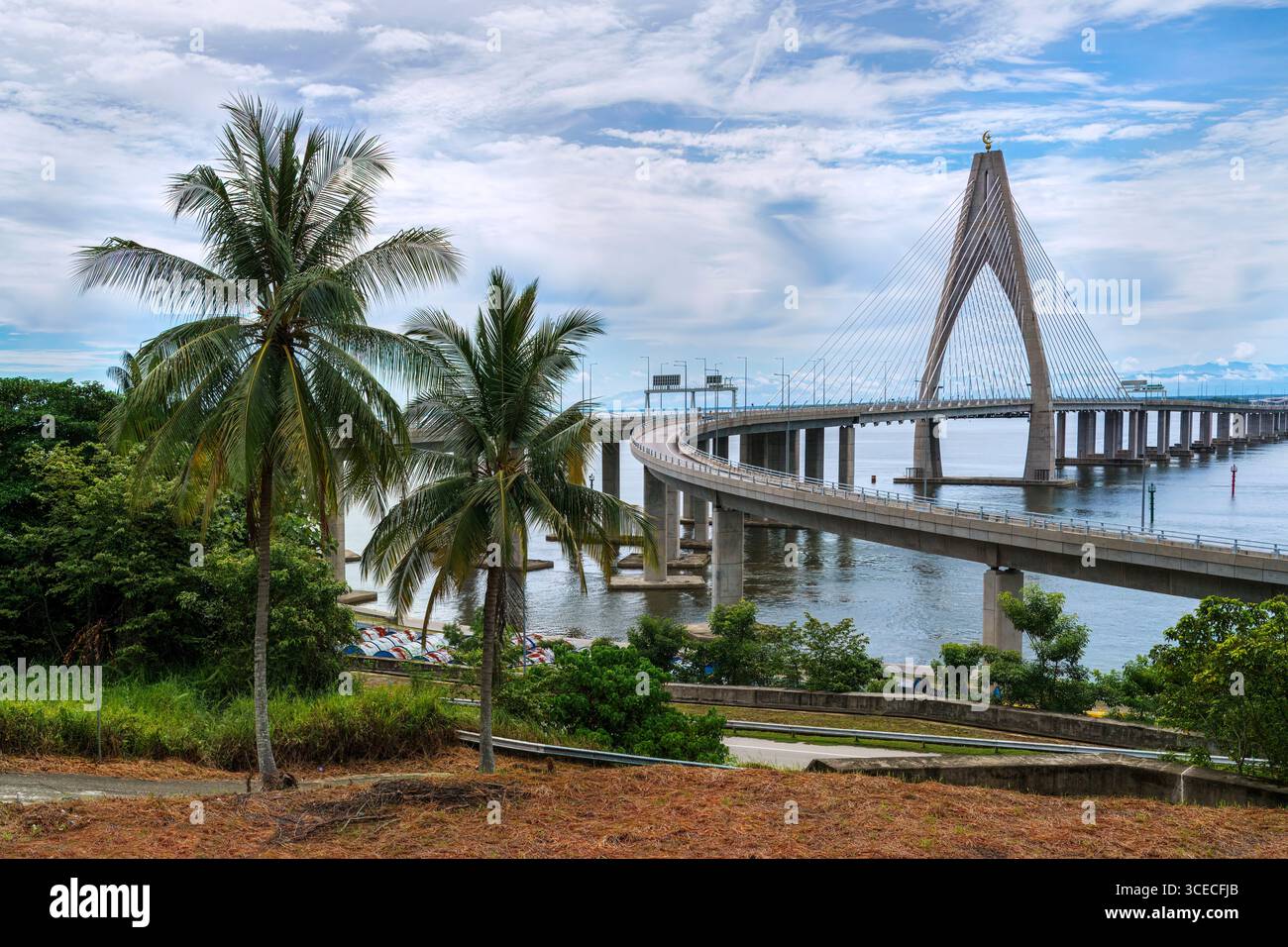 Temburong Bridge known also as Sultan Haji Omar Ali Saifuddien Bridge ...