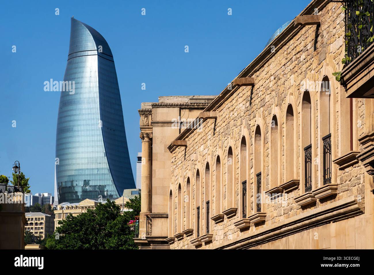 One of the three high rise buildings known as Flame Towers through ...