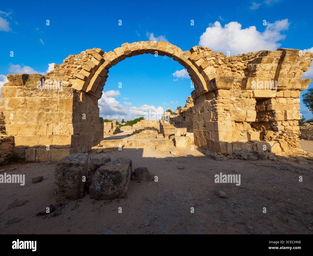Saranda Kolones Castle, Nea Paphos Archaeological site, Paphos, Cyprus ...