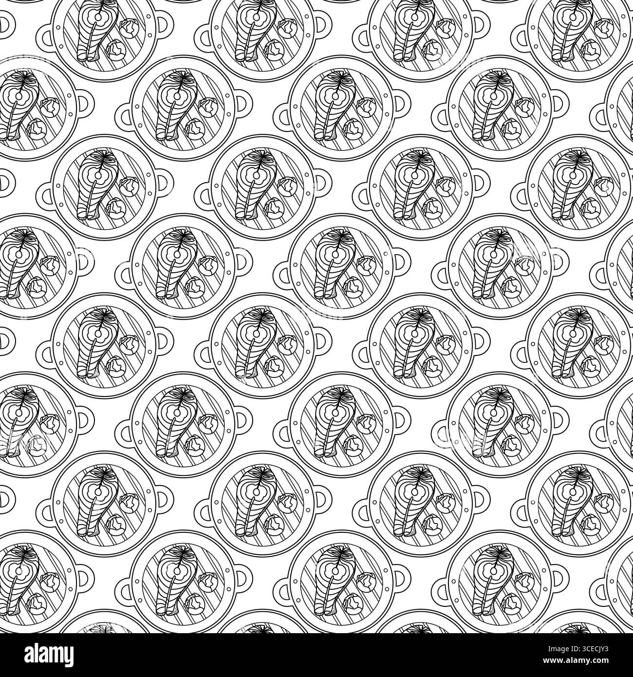 On post with fish Black and White Stock Photos & Images - Alamy