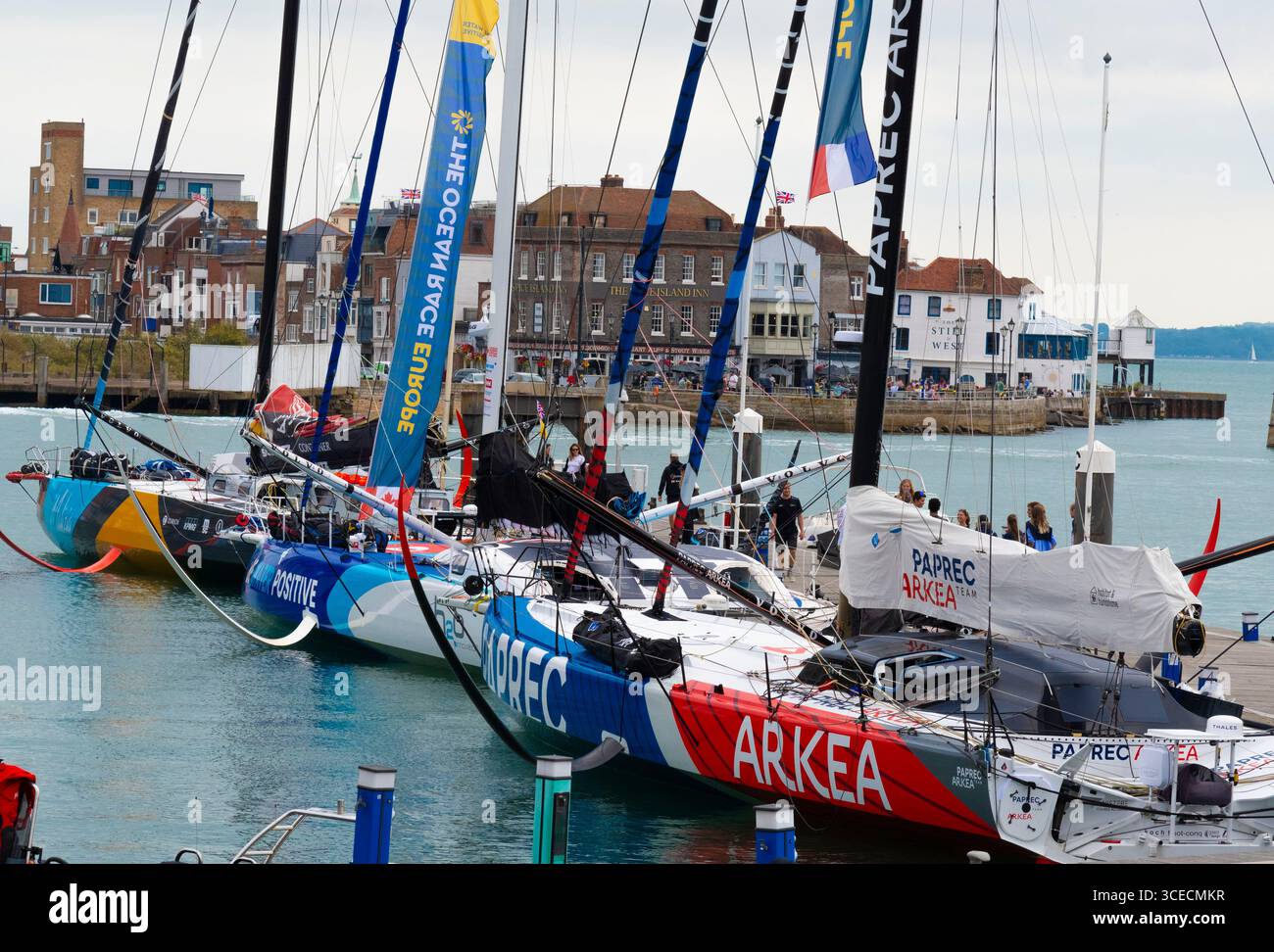 Portsmouth harbour uk 16 august the ocean race europe imoca boats hi ...
