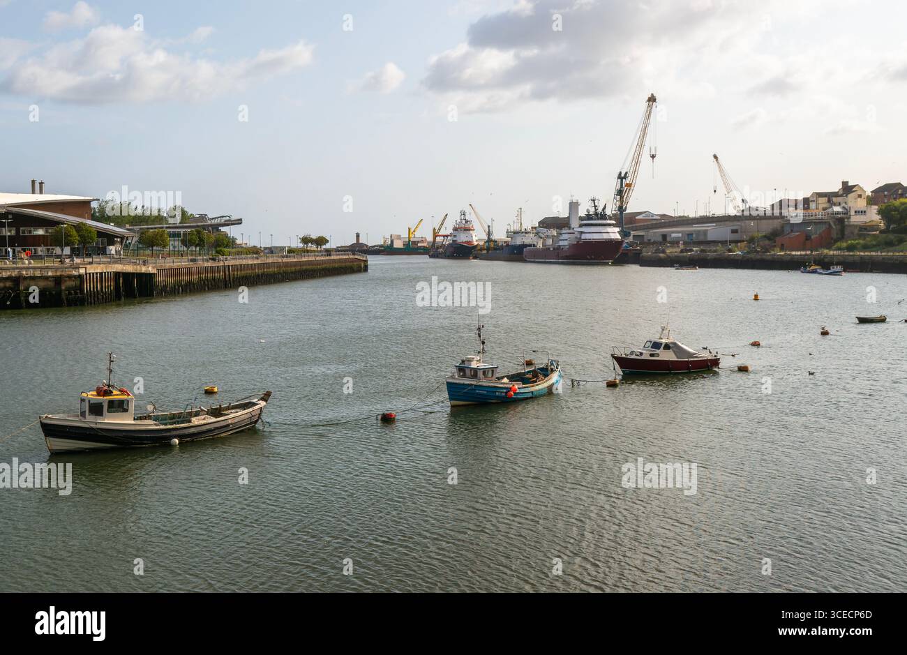 Ships at Port of Sunderland, River Wear, Sunderland, Tyne and Wear ...