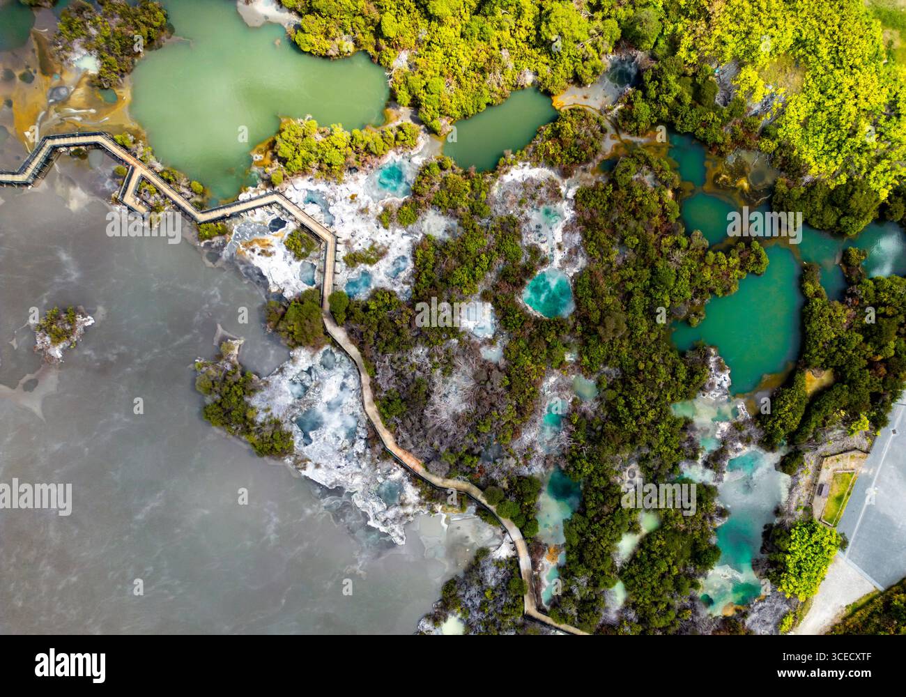 Aerial drone scene natural pools hi-res stock photography and images ...