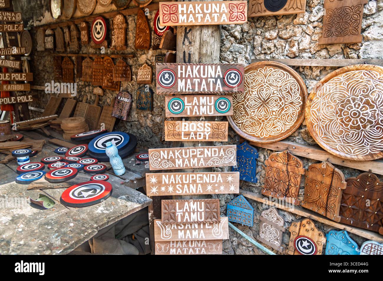 Rustic wooden handmade sign hi-res stock photography and images - Alamy