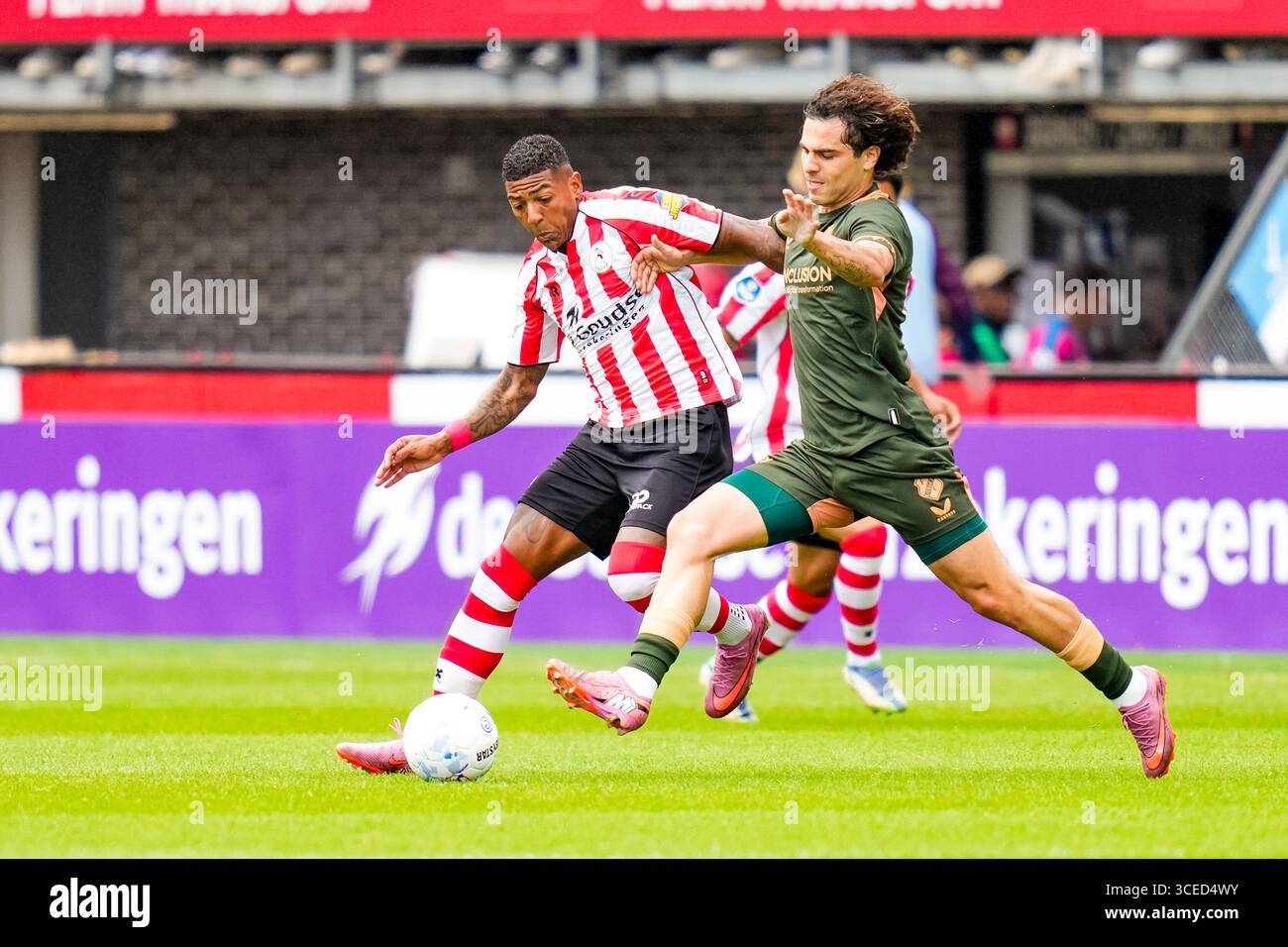 Rotterdam - Patrick van Aanholt of Sparta Rotterdam duels for the ball ...