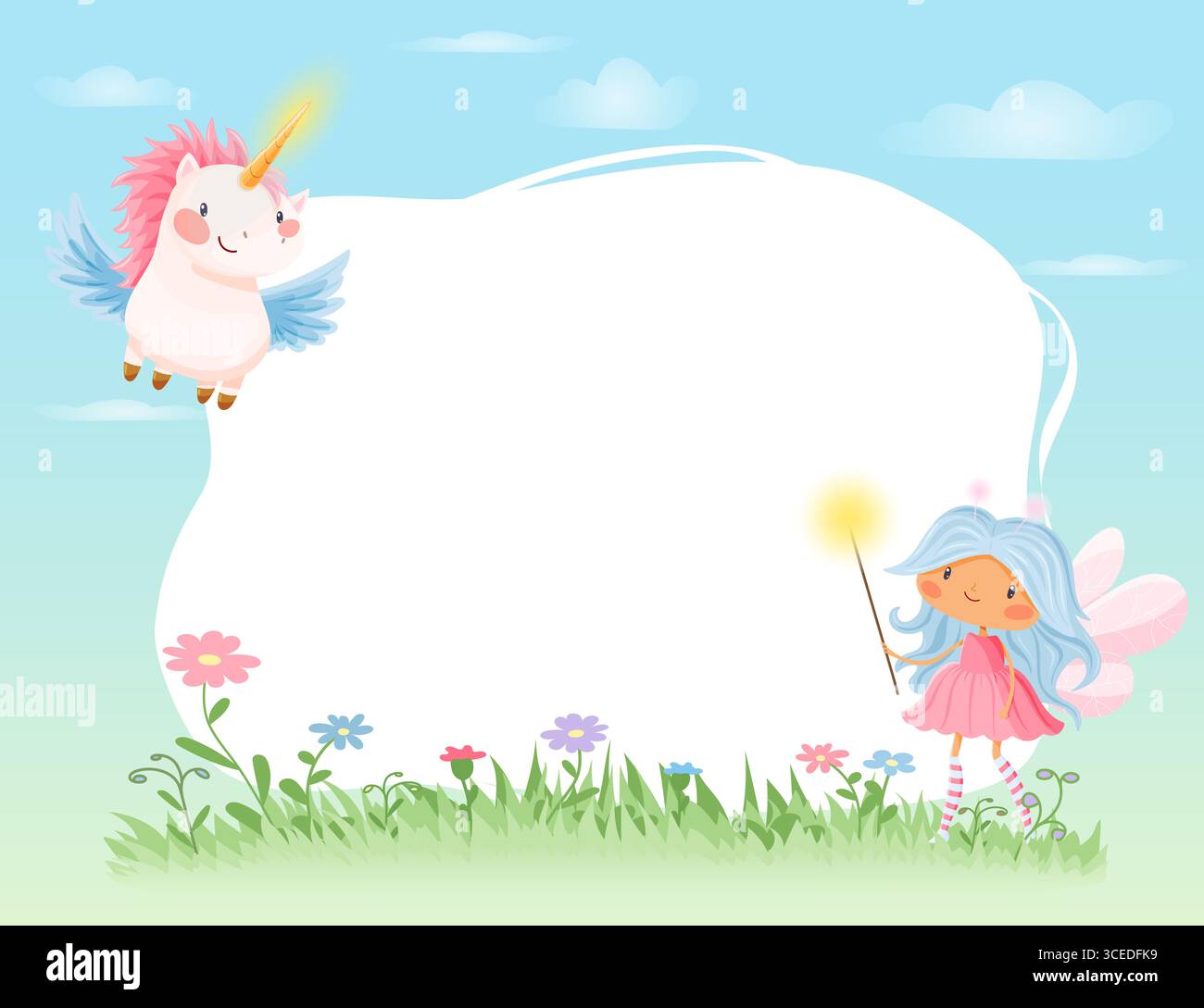 Happy kids flying in Stock Vector Images - Alamy