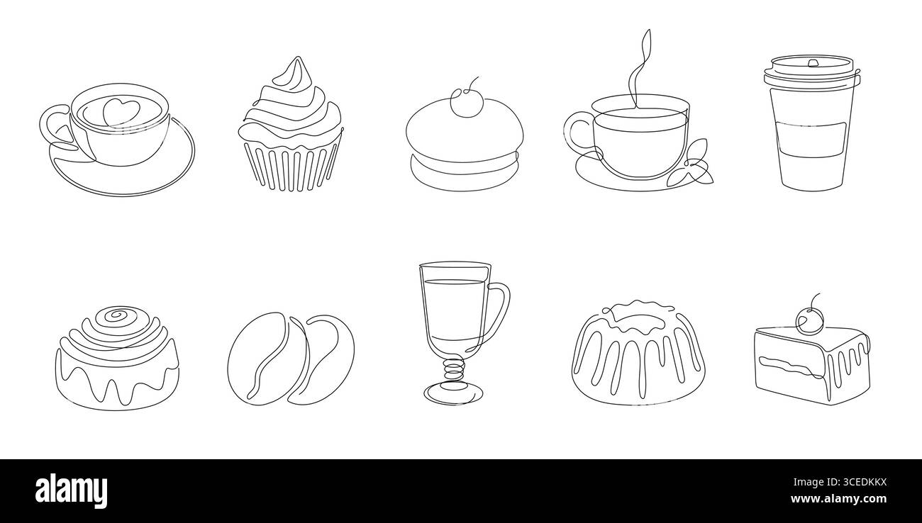 Delicious muffin cake in Stock Vector Images - Alamy