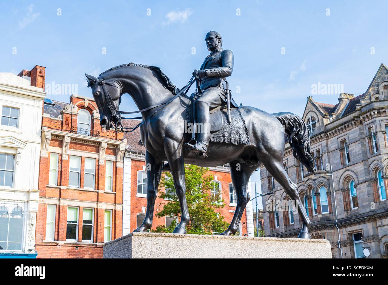 Statue of Prince Albert in Wolverhampton, UK locally known as the man ...