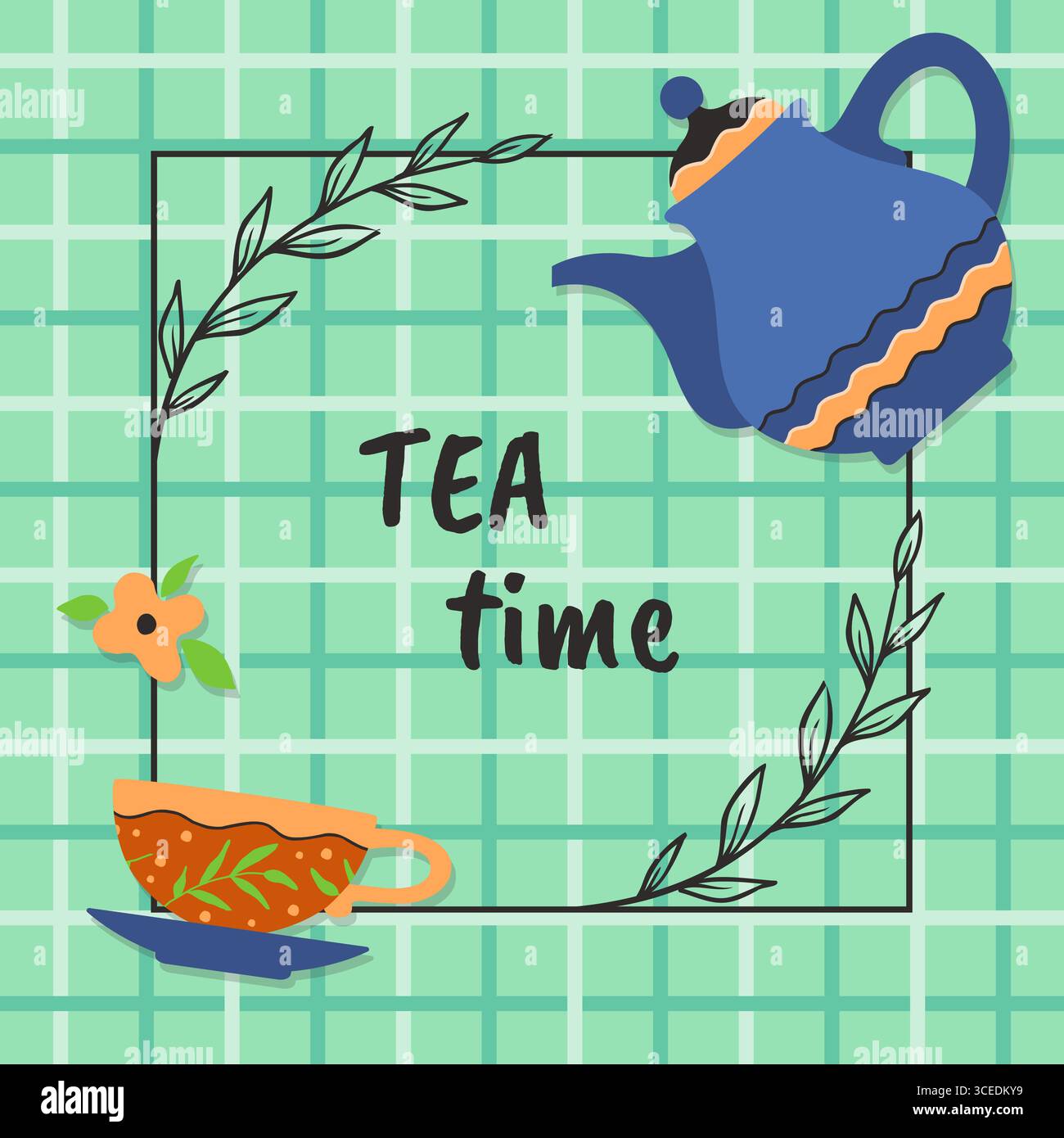 Cup herbal tea from Stock Vector Images - Alamy