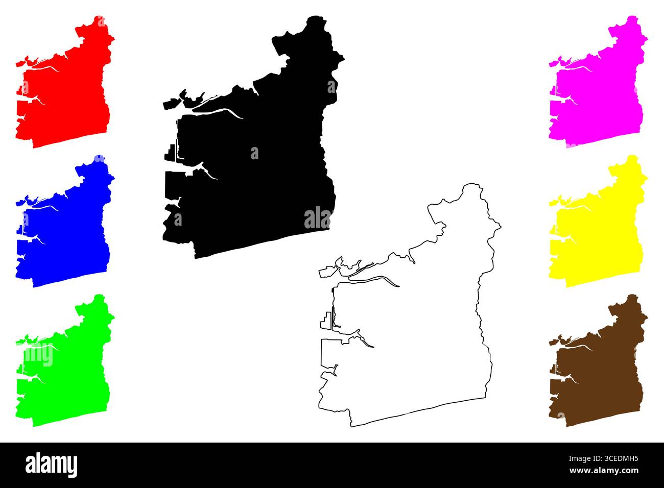 Toyohashi city (Japan, Nihon-koku or Nippon-koku, Chubu region) map ...