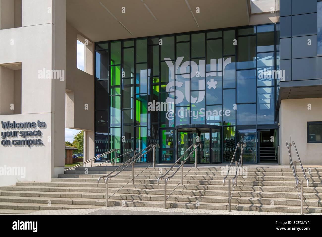 Modern architecture of City Campus buildings, University of Sunderland ...