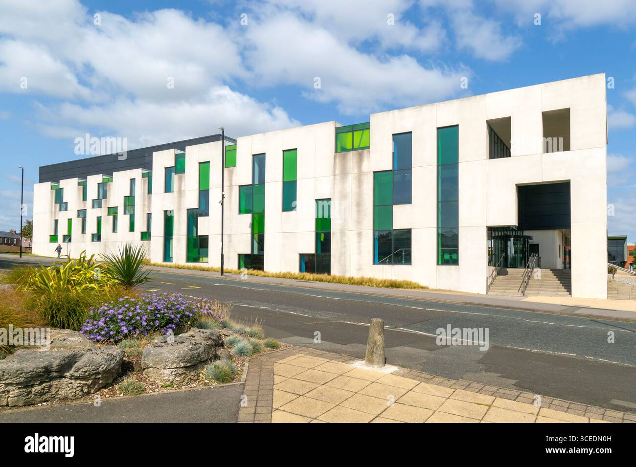 Modern architecture of City Campus buildings, University of Sunderland ...