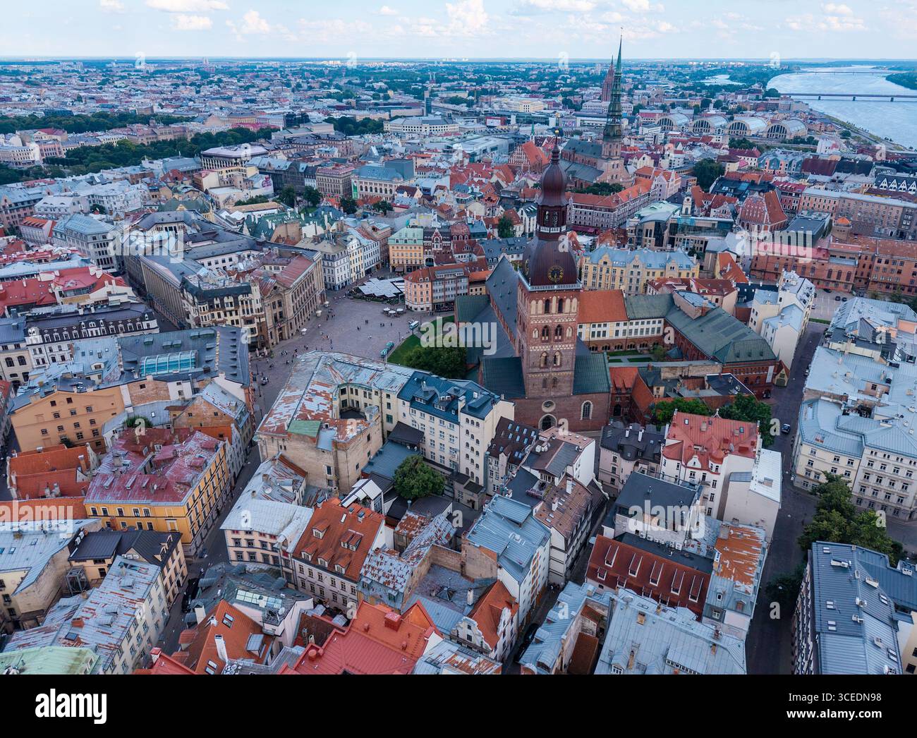 Aerial panorama riga city in hi-res stock photography and images - Alamy