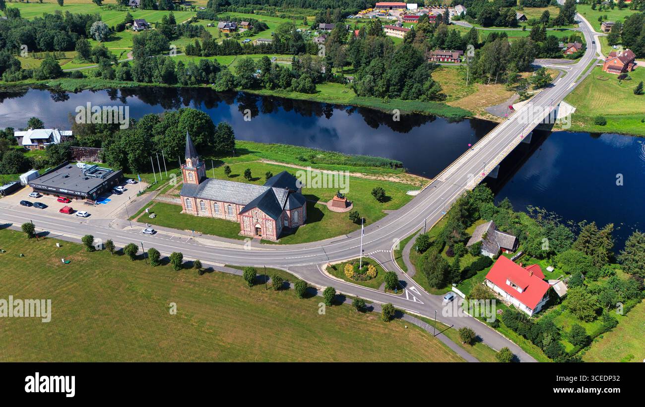 Church near river estonia hi-res stock photography and images - Alamy