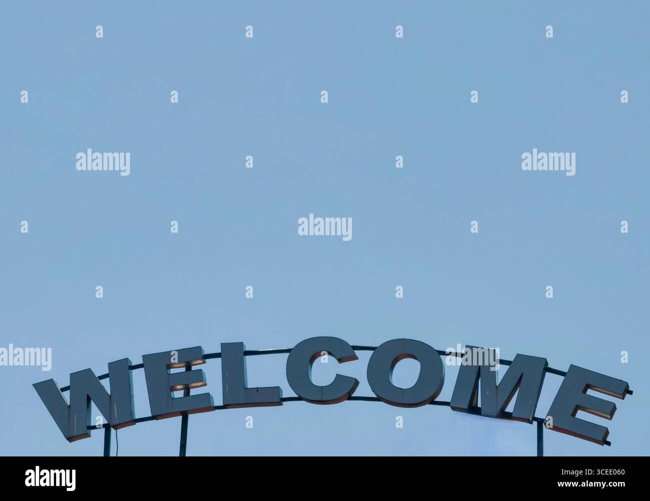 Lettering welcome open design hi-res stock photography and images - Alamy