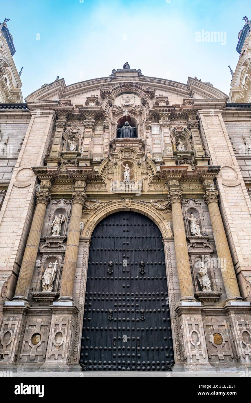 Lima, Peru, October 01, 2021: Main Door and Sculptural Details of the ...