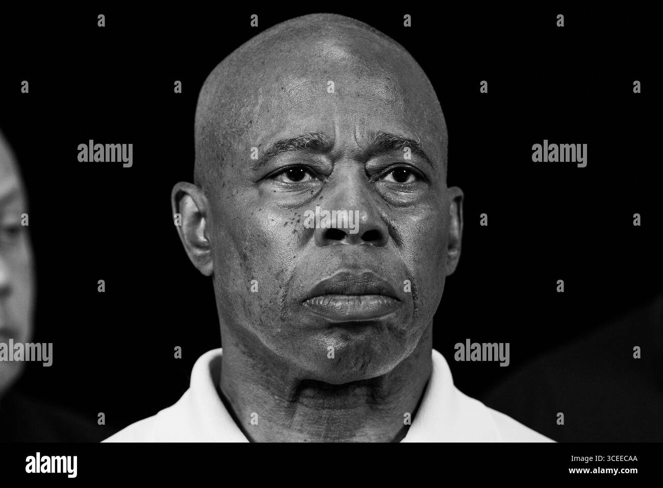 New York, NY, August 17, 2025: Mayor Eric Adams attends joint briefing ...