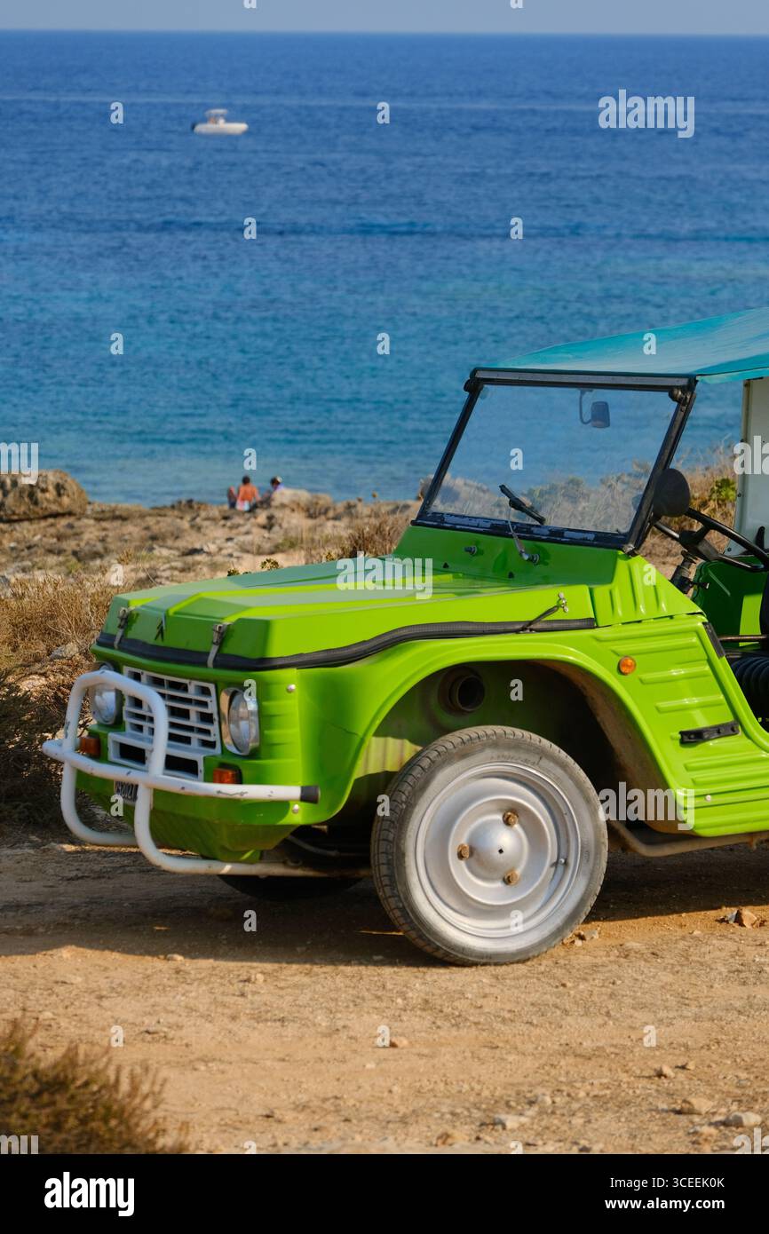 Classic Citroën Méhari parked on the island. Iconic vintage French car ...