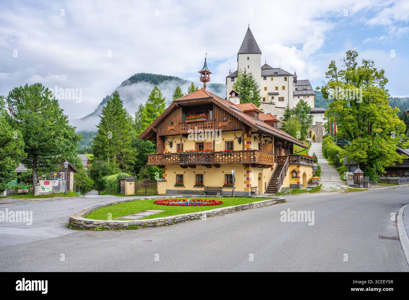 Mauterndorf Castle rises majestically above the charming village ...