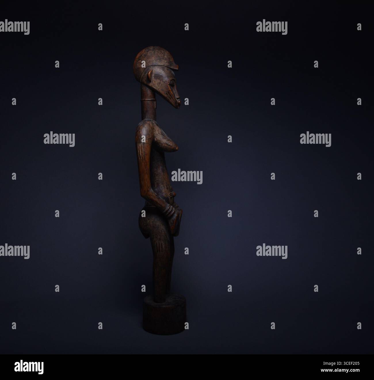African Tribal Art: Senufo Wooden Female Pounder Stock Photo - Alamy