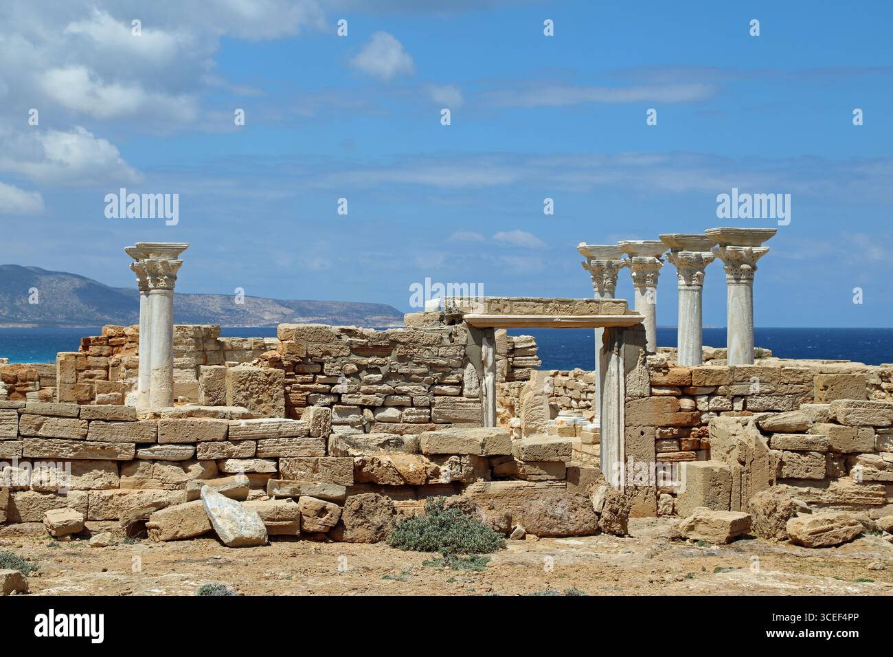 Byzantine era Western Church at Susa on the coast of East Libya Stock ...