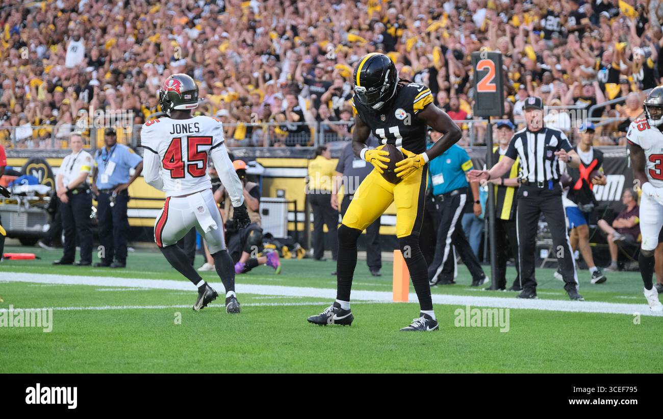 AUG 16, 2025: Jayvian Farr #11 during the 2025 Steelers vs Buccaneers ...