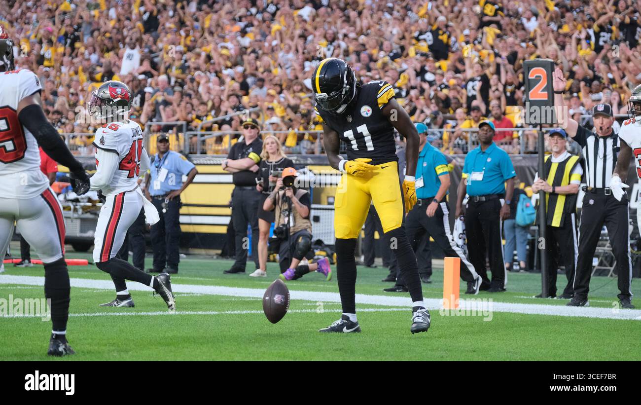 AUG 16, 2025: Jayvian Farr #11 during the 2025 Steelers vs Buccaneers ...